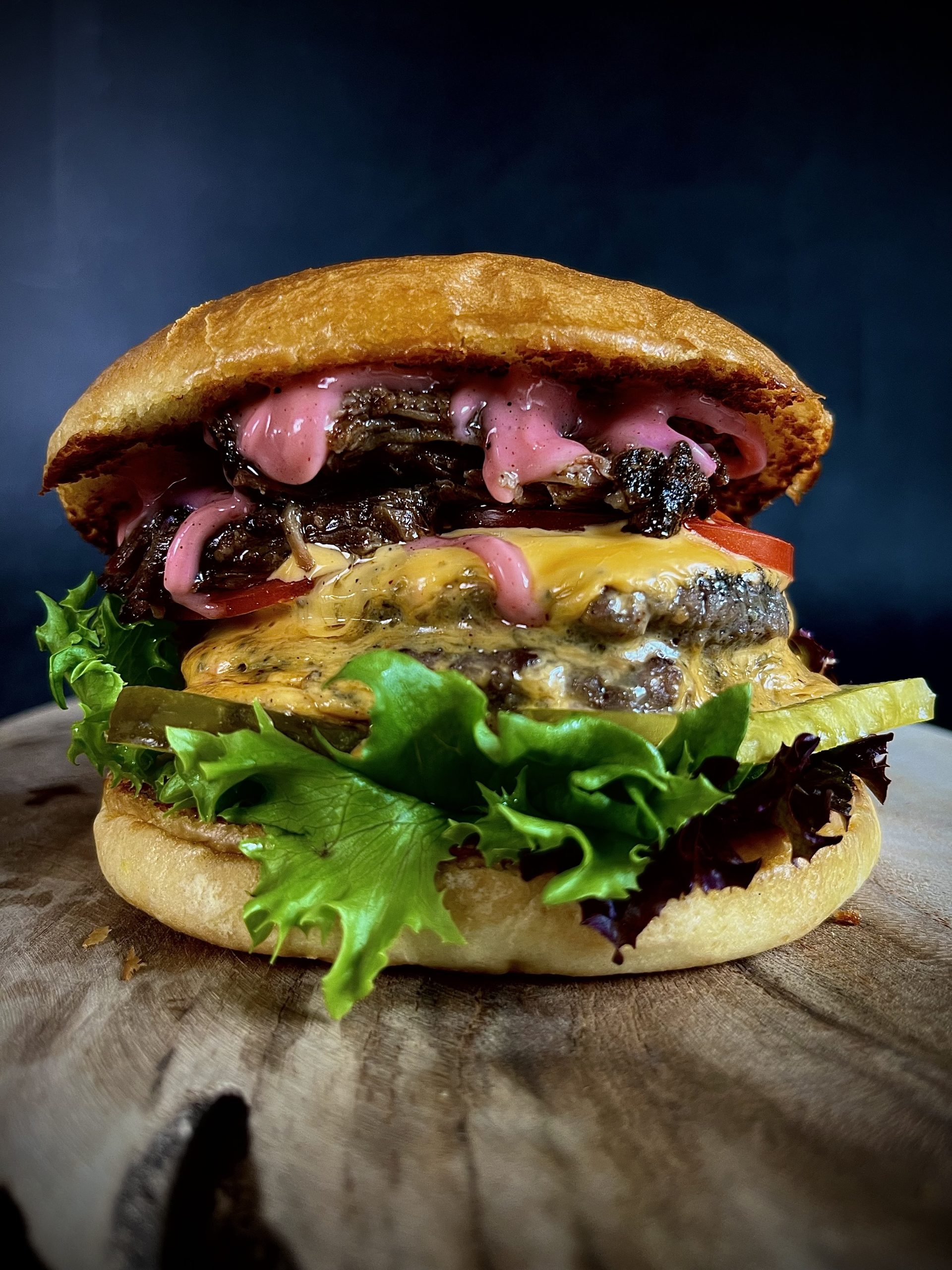 Naked Gun burger - The Grilling Bastard