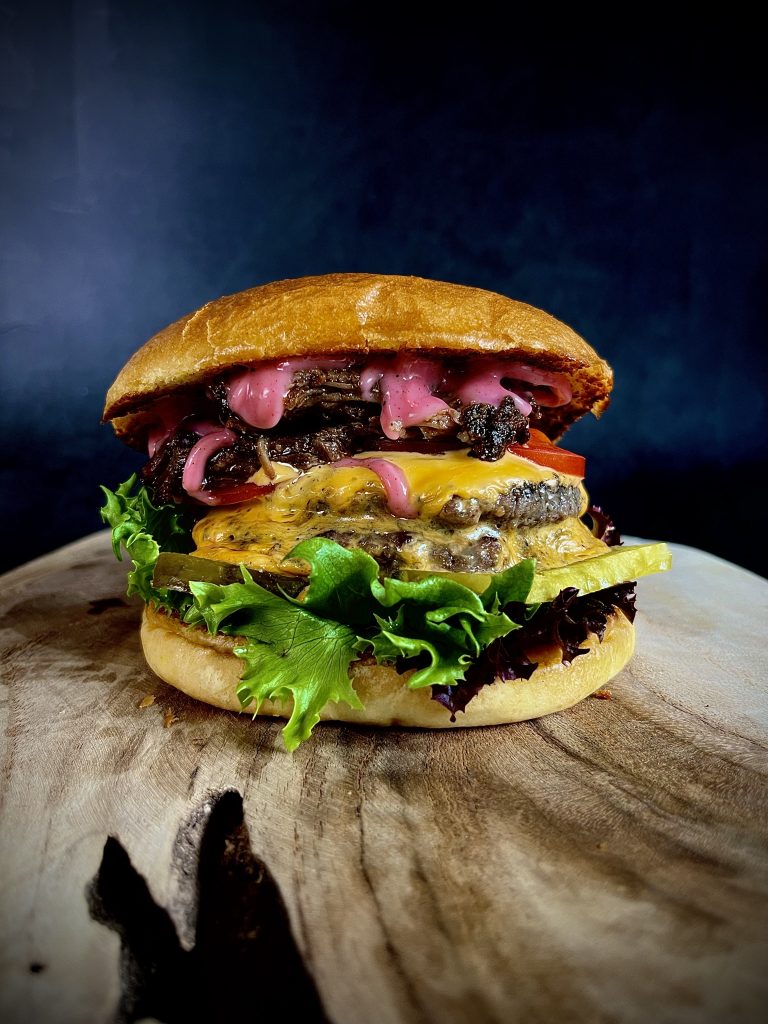 Naked Gun burger - The Grilling Bastard